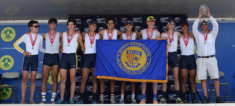 ADOM :: Belen Jesuit Crew wins gold at USRowing Youth Nationals