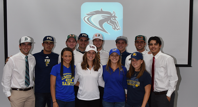 ADOM :: 12 McCarthy High athletes sign letters of intent for college sports