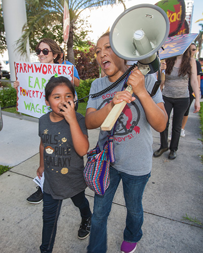 ADOM :: College students march for farmworkers’ rights