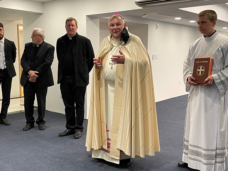 ADOM :: Archbishop blesses new building at Redemptoris Mater Seminary