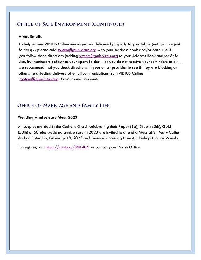 ADOM :: Pastoral Bulletin for October 2022