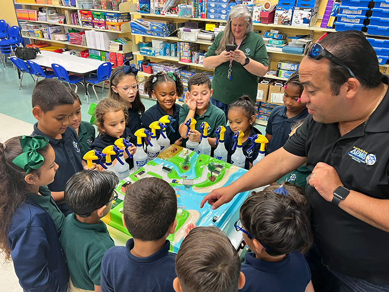 ADOM :: Clean water and butterflies at Holy Rosary St. Richard School