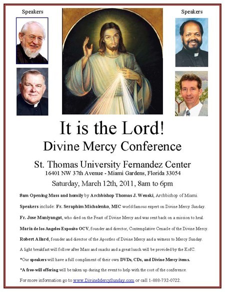ADOM :: Divine Mercy Conference coming to Miami