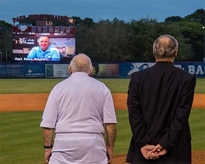 ADOM :: Baseball field honors coach-alumnus