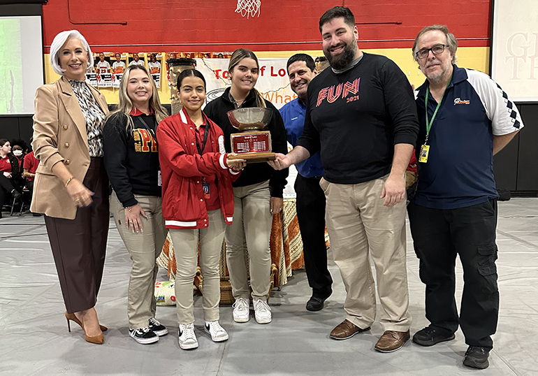 ADOM :: Msgr. Pace High collects over 2000 pounds in food drive