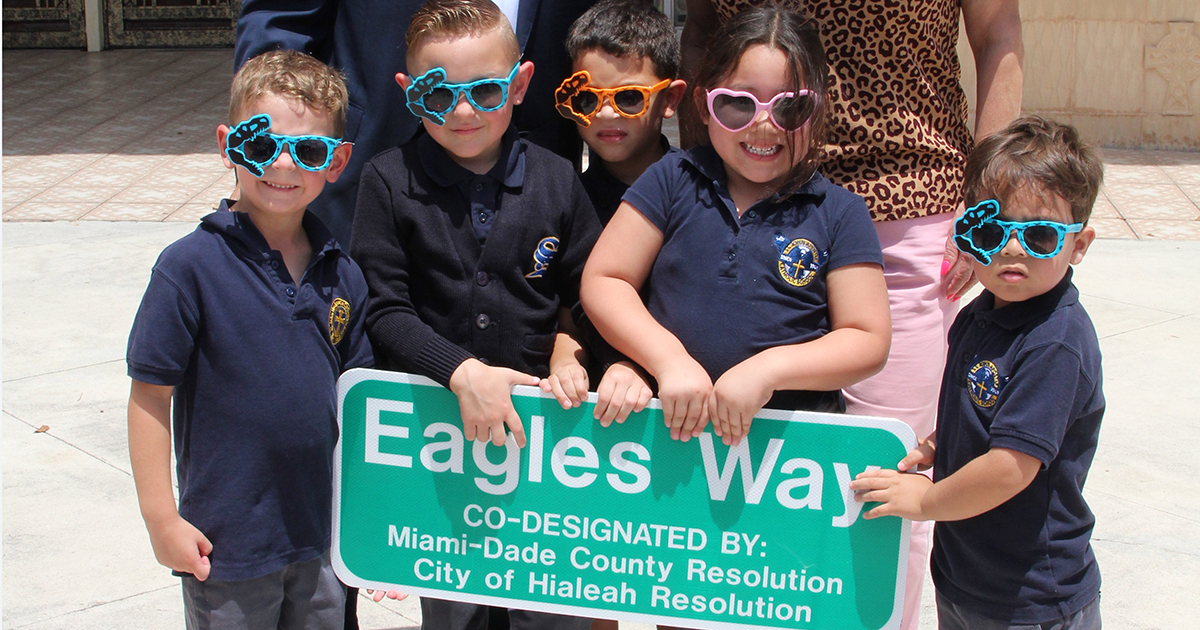 ADOM :: Hialeah street renamed 'Eagles Way'