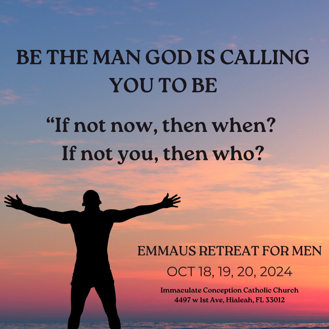 ADOM :: Event - Emmaus Retreat for men - Immaculate Conception