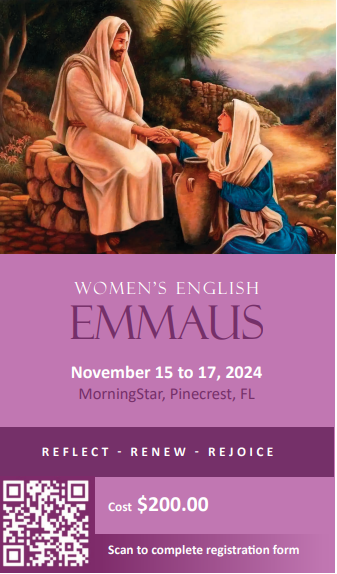 ADOM :: Event - Emmaus Retreat for Women in English St. Katharine Drexel