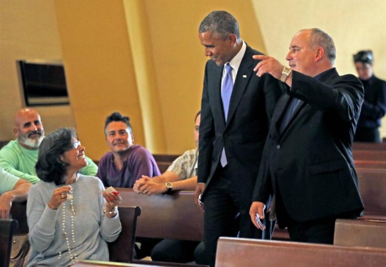 ADOM :: President Obama visits Shrine of Our Lady of Charity