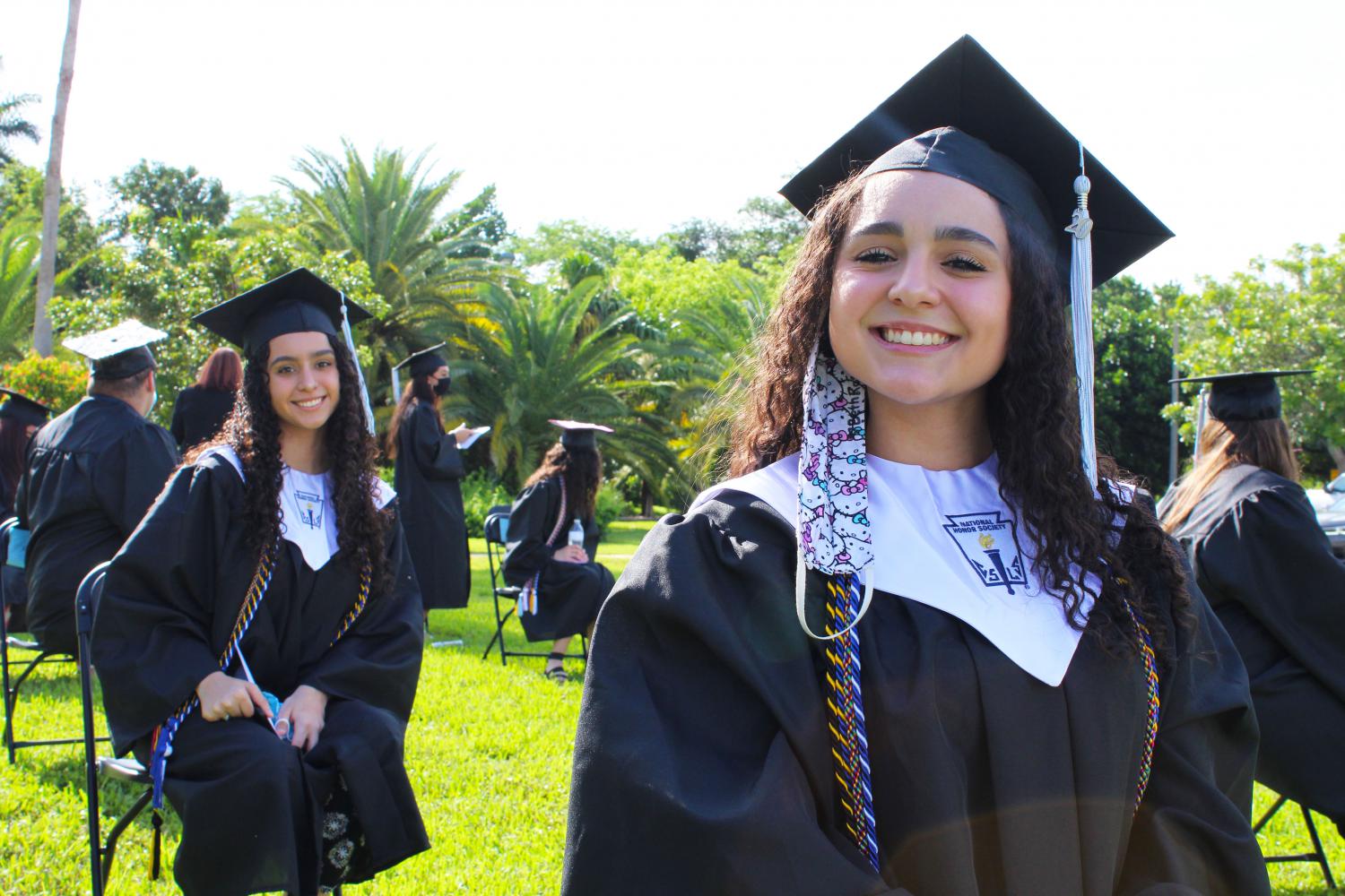 ADOM :: Caps, gowns, diplomas, and face masks