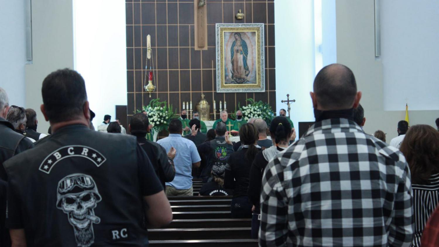 ADOM :: Nearly 250 join archbishop in motorcycle ride for St. Luke's