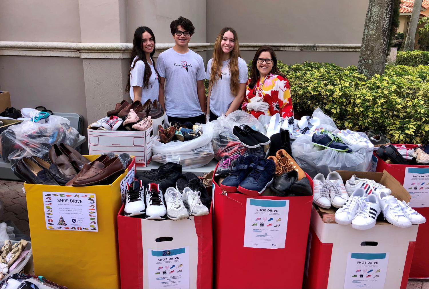 ADOM :: Students collect over 5,000 pairs of shoes for the homeless