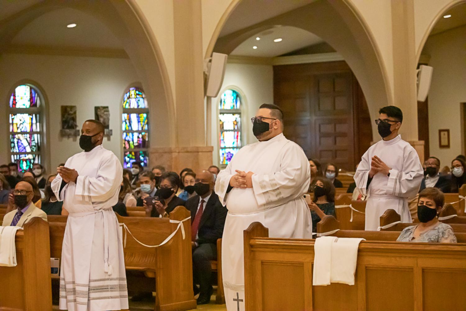 ADOM :: 3 Men ordained deacons