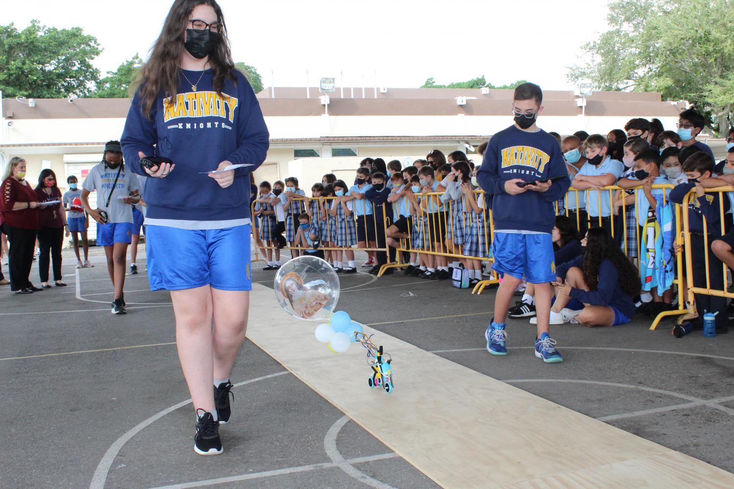 ADOM :: A 'float' of saints at Nativity