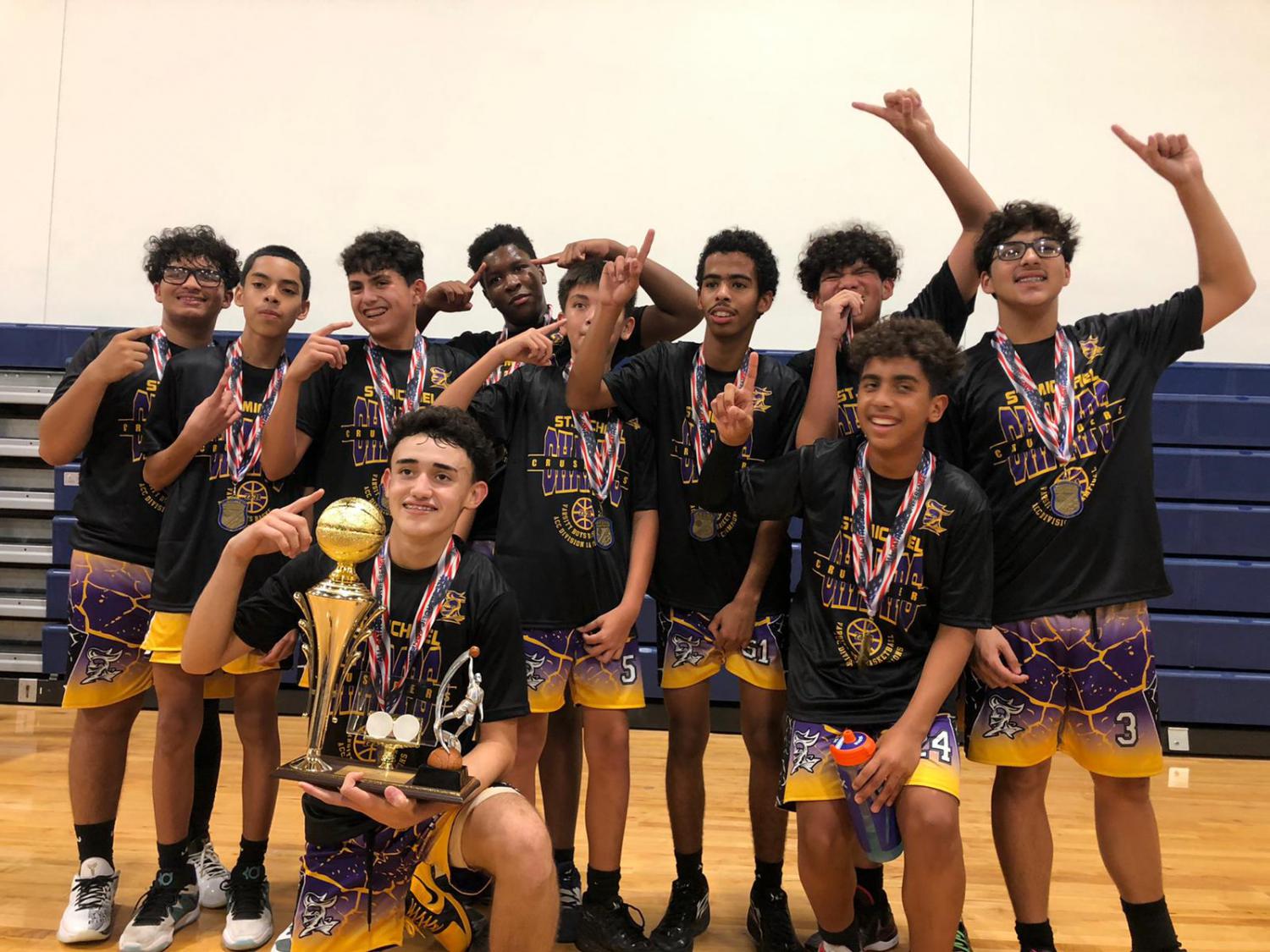 ADOM :: St. Michael School boys win basketball championship